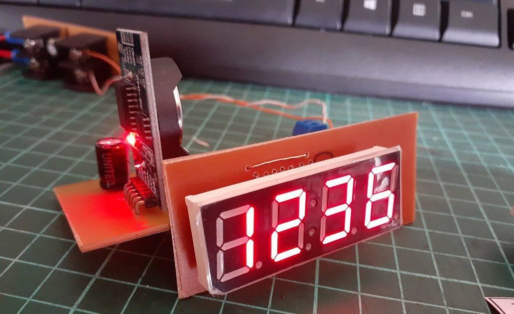 DIY mini jam digital dengan modul seven segmen seri : F5463BH, atmega 328 dan RTC ds3231 (simple ...