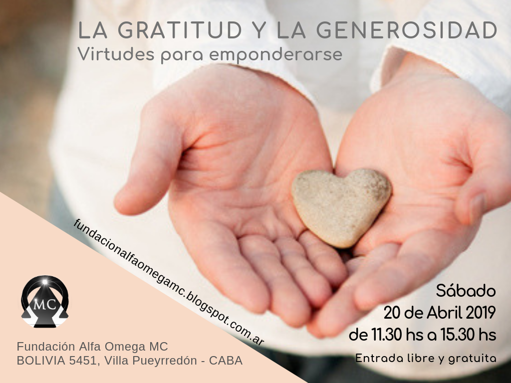 Fundación Alfa Omega MC: La Gratitud y la Generosidad: Virtudes para ...