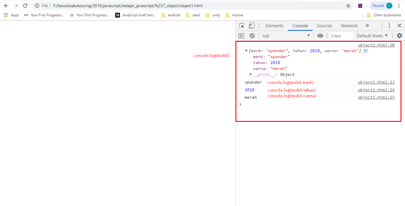 Belajar Javascript es5 Dan es6 Part 7 Object - Tutorial Programming ...