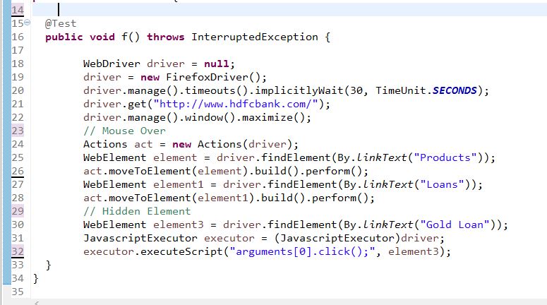 Software Testing Tutorial Mouseover In Selenium Webdriver