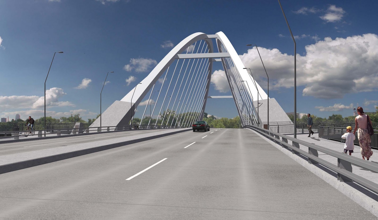 North by Northside: Bike Lanes on the Lowry Bridge