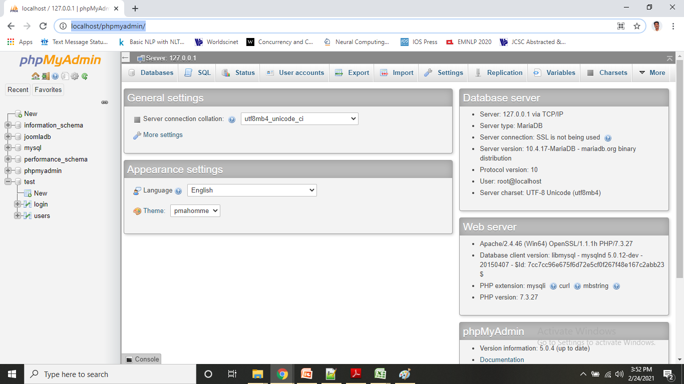 WEB DESIGN: Creating Table in XAMPP-PHP-MySQL Database