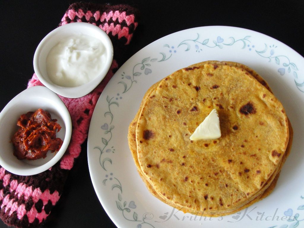 Krithi's Kitchen: Sweet Potato Paratha | Roti Paratha Recipes