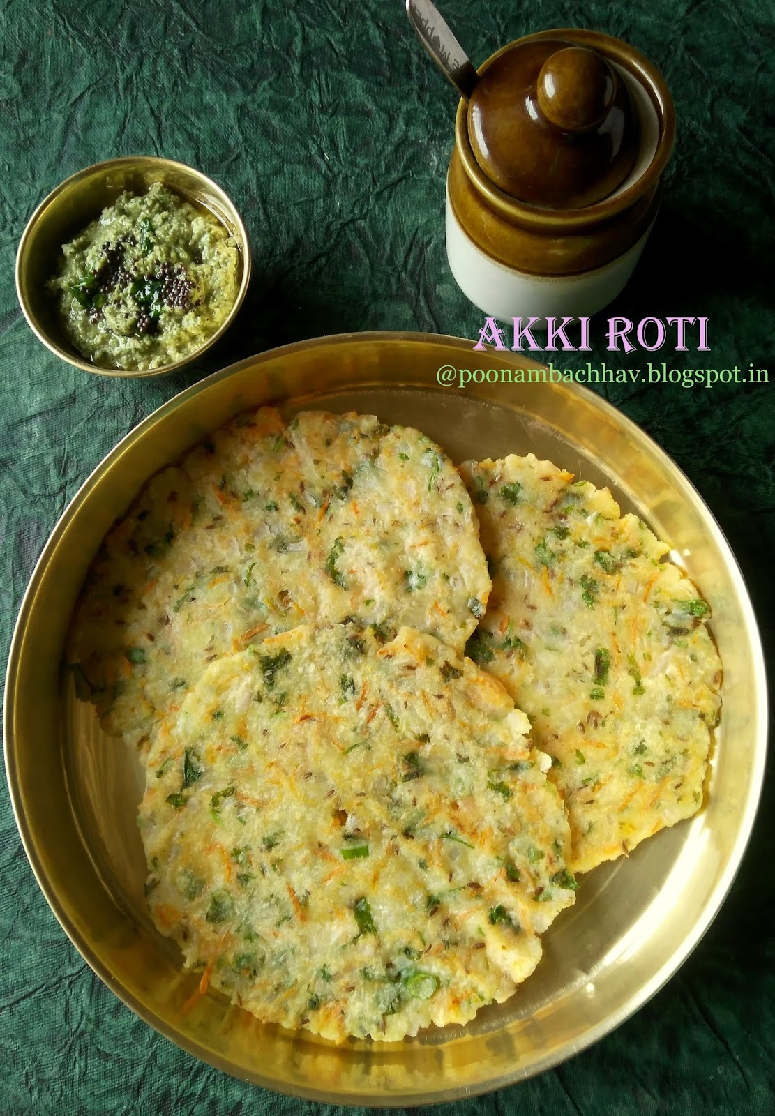 Annapurna: Akki Roti / Karnataka Style Rice Flour Flat Breads