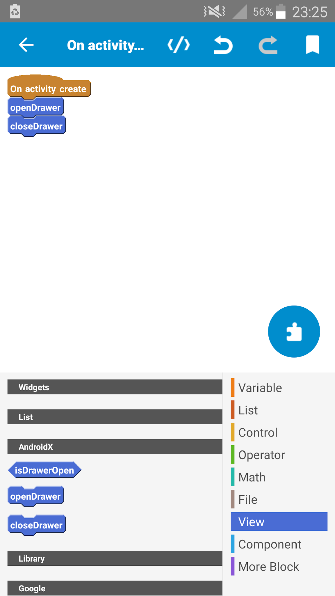 How to Create Drawer in sketchware