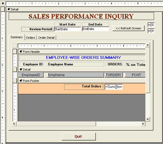 Drill-Down Inquiry Screen-2 ~ LEARN MS-ACCESS TIPS AND TRICKS