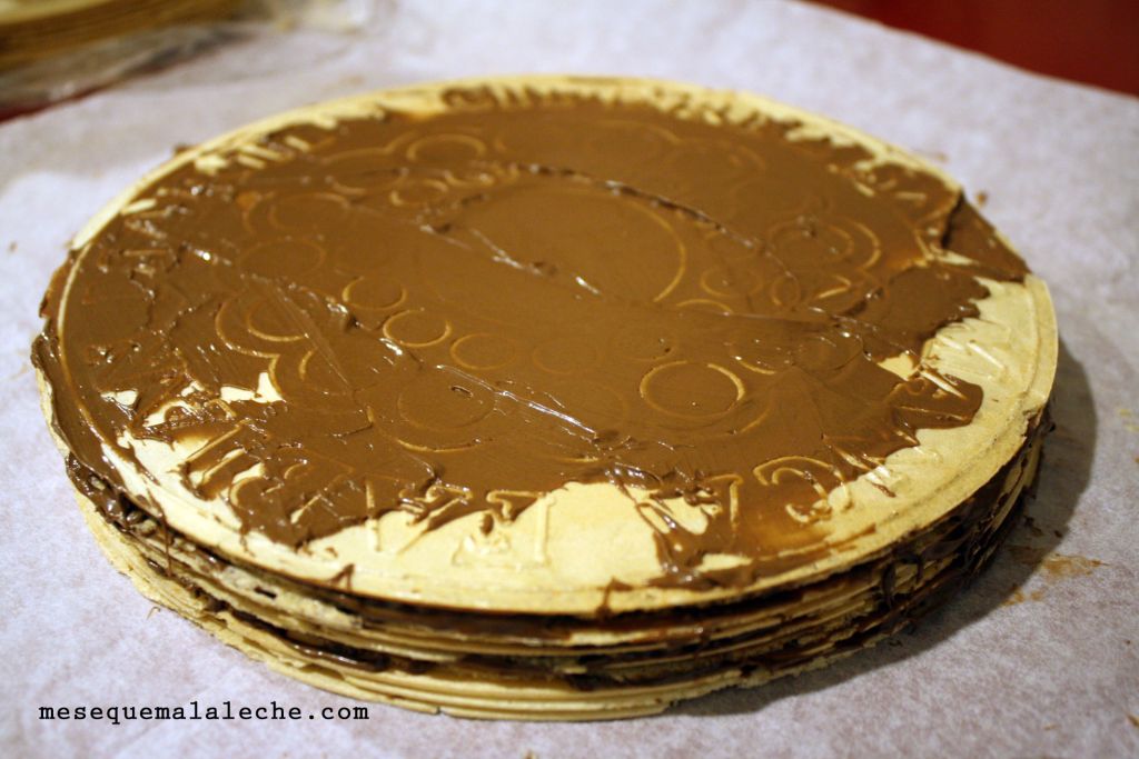 Recetas de cocina : Tarta de obleas y chocolate