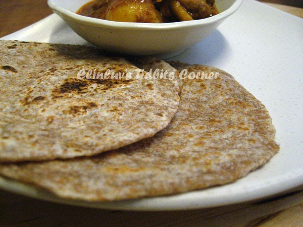 Elinluv's Tidbits Corner: Wholemeal Chapatti