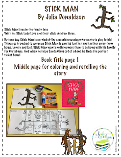 STICK MAN BOOK CRAFT ~ Book Units by Lynn