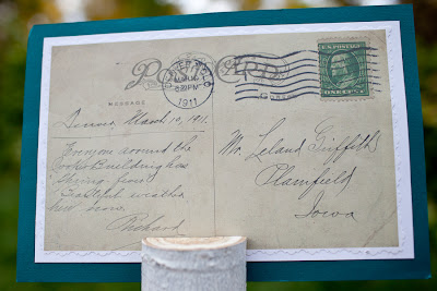 Something Old, Something New: [DIY] - Postcard Table Cards