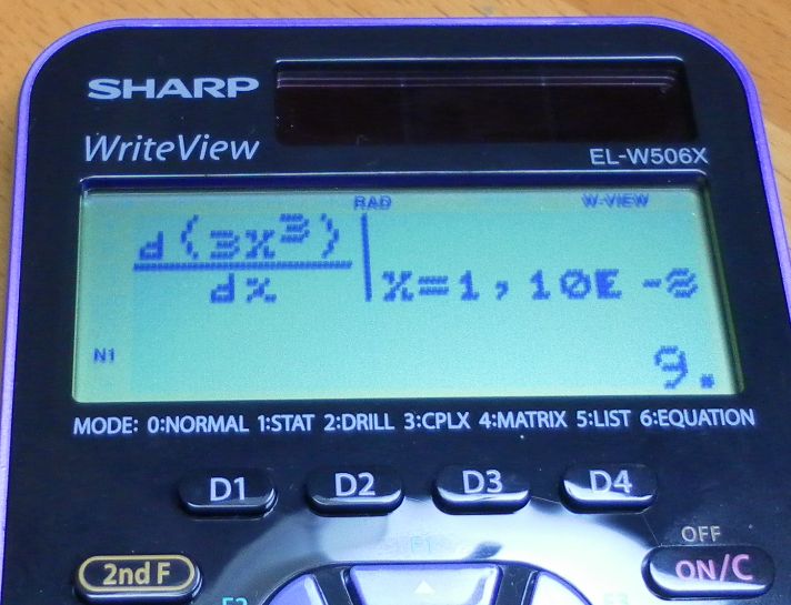 SHARP EL-W506X scientific calculator from 2011