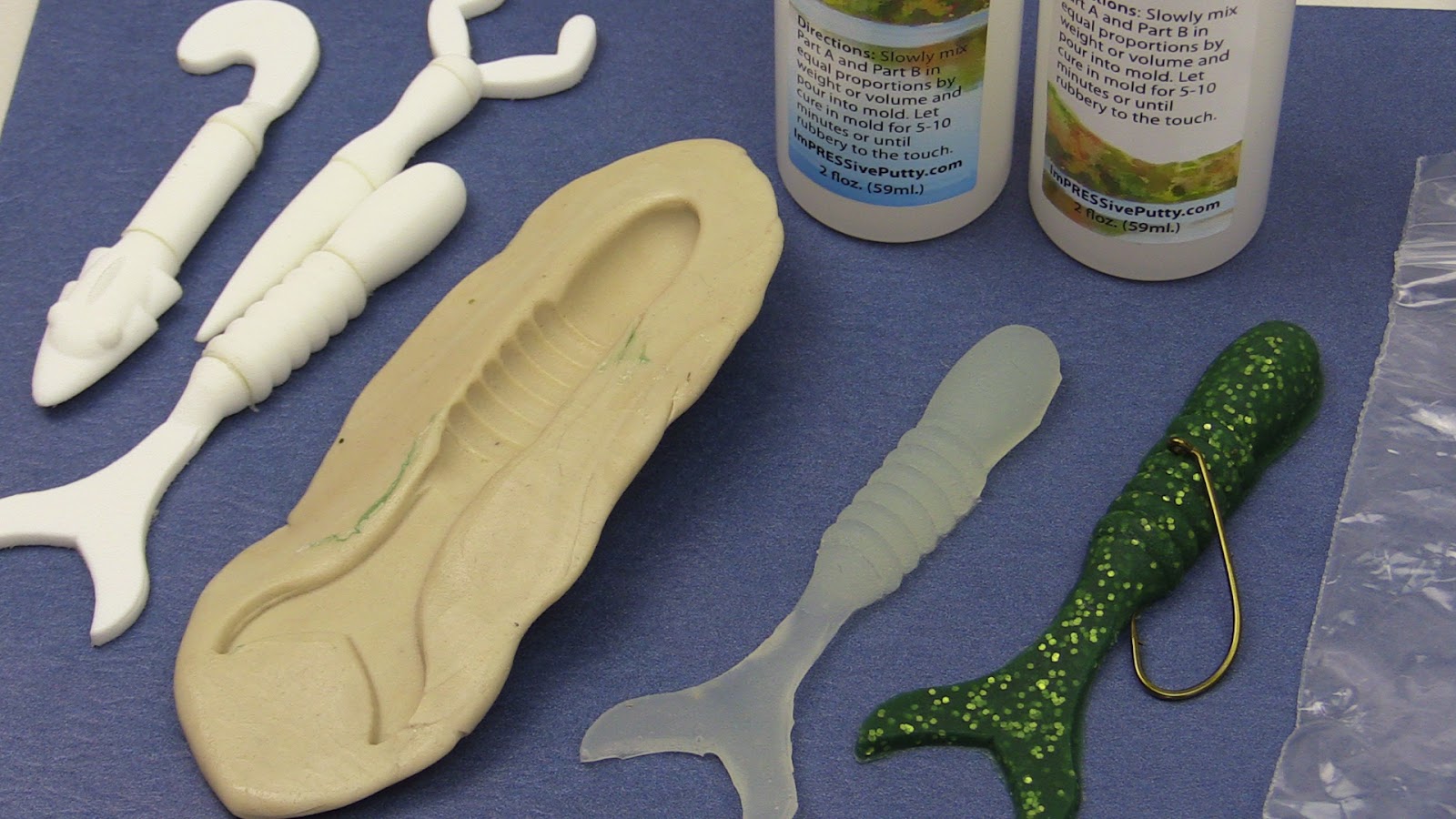 ComposiMold Mold Making: Make Your Own Soft Bait Fishing Lures with ...
