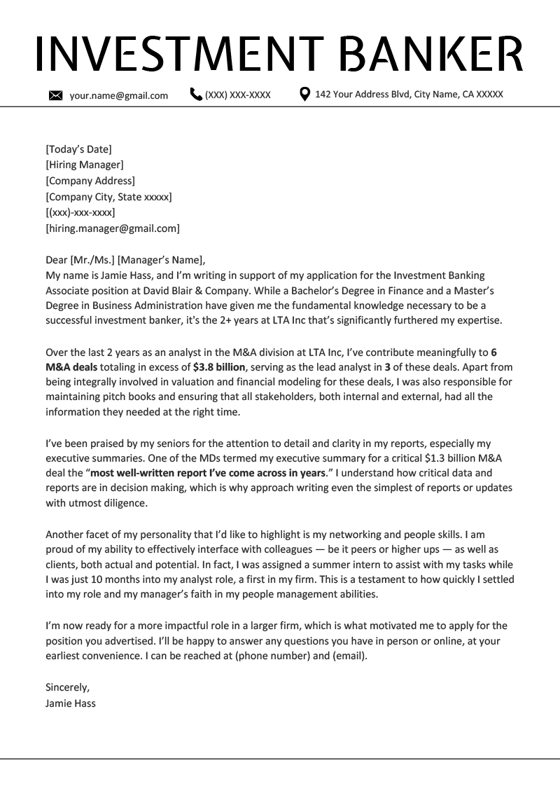 Investor Letter Template ~ Resume Letter