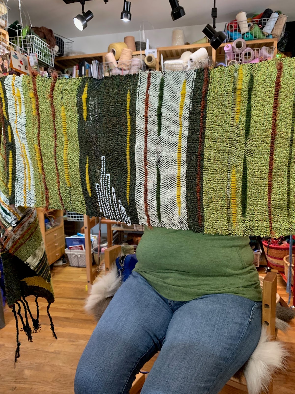 CENTERING WITH FIBER: My Autumn 20019 Saori coat and other students ...