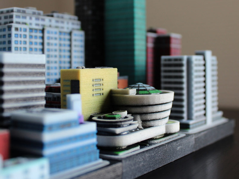 Building Collector: 3D Printed Miniature Buildings by Ittyblox