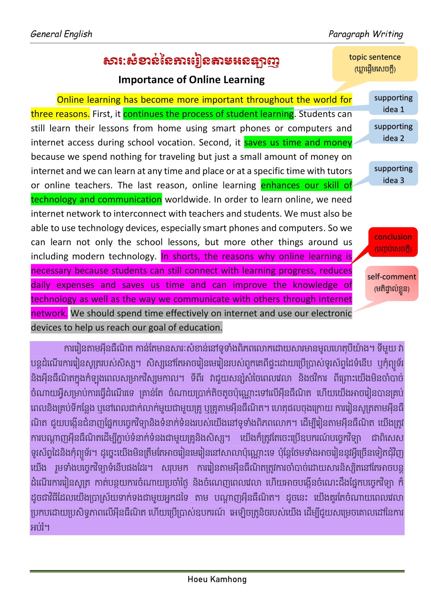 Importance of Online Learning