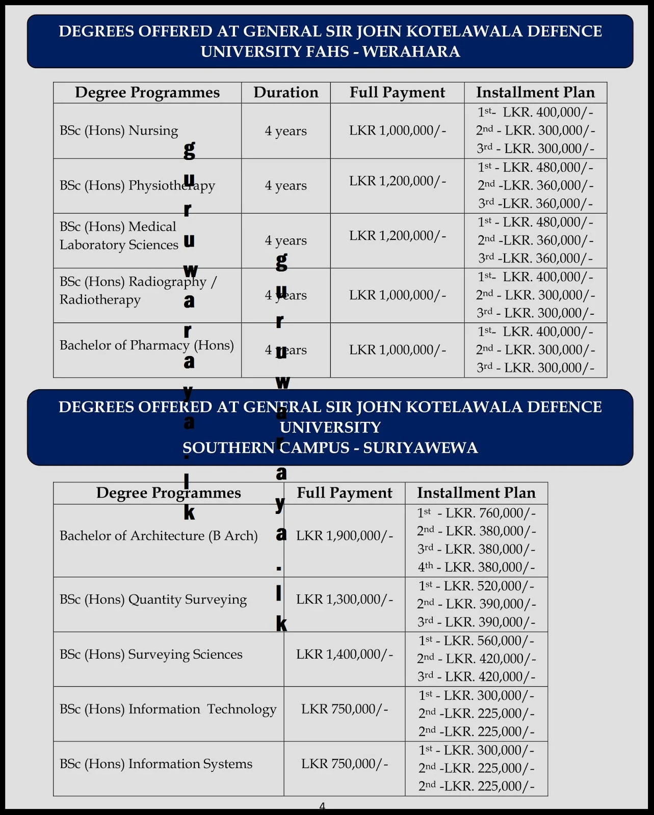 Course Fee - Teacher