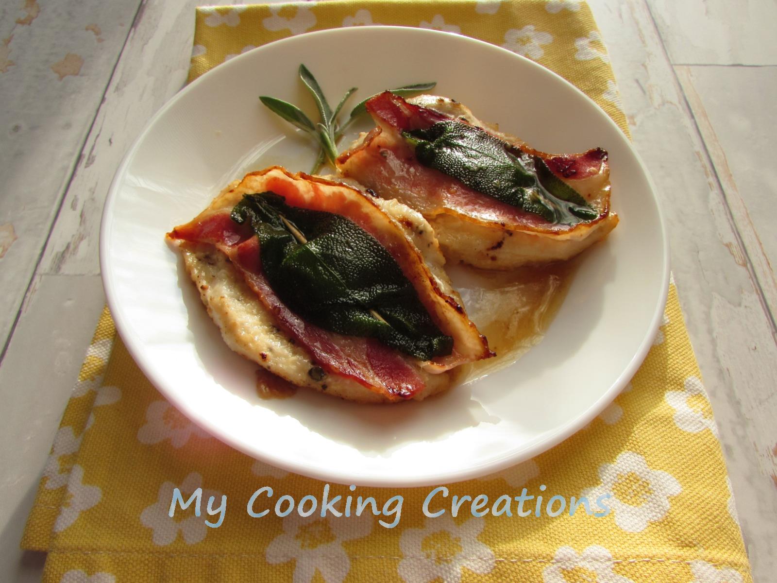 Салтимбока с пилешко филе * Saltimbocca di pollo