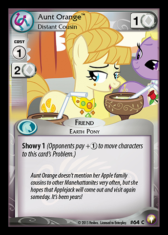 MLP Aunt Orange, Distant Cousin CCG Cards | MLP Merch