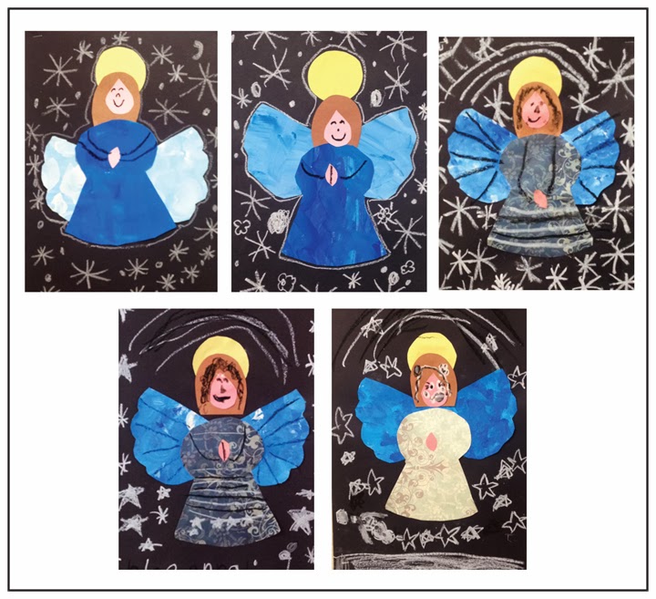 St. Mary's Art Room: 1st Grade Christmas Angels