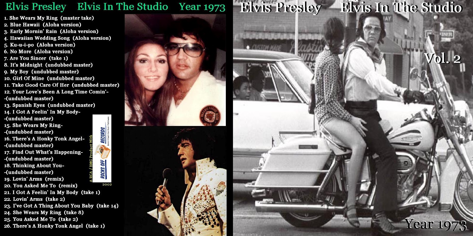 ELVIS JAR: - ELVIS IN THE STUDIO 1973 VOL. 2