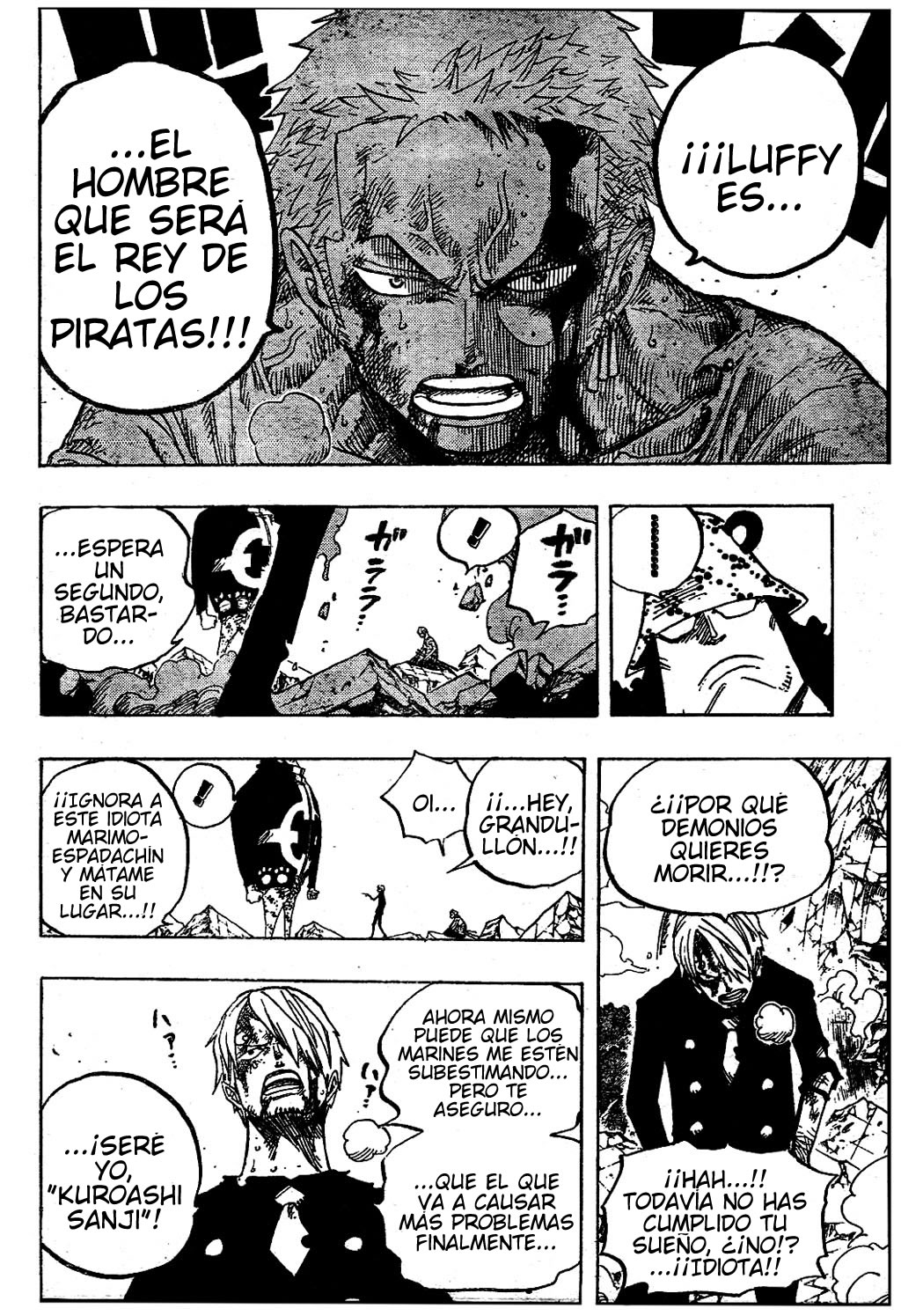 One Piece Manga Capitulo 485. El cazador de piratas Zorro ...