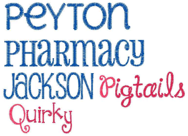 Lucy's Closet: Fonts