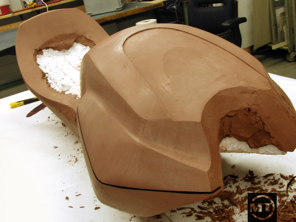 Maarten Timmer Design: Update | Clay modelling the fuel tank