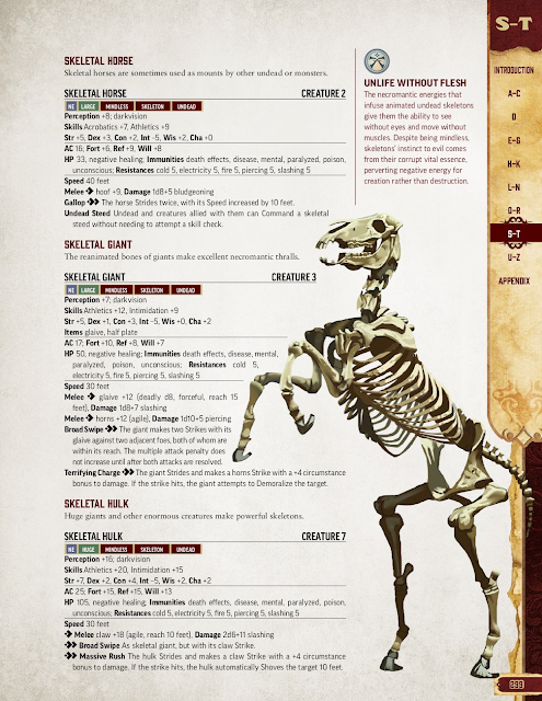 Confraria dos RPGs: Criaturas para Pathfinder Segunda Edição - Esqueletos