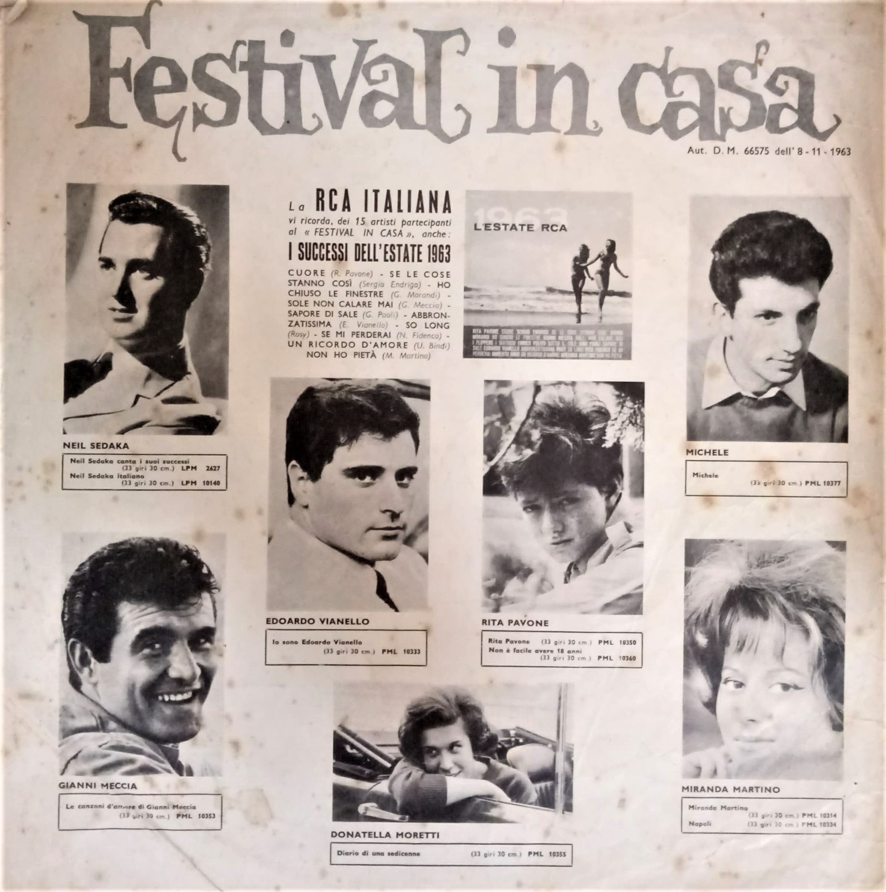 Italian music in Brazil 1963 to 1969: Compilation albums in Italy