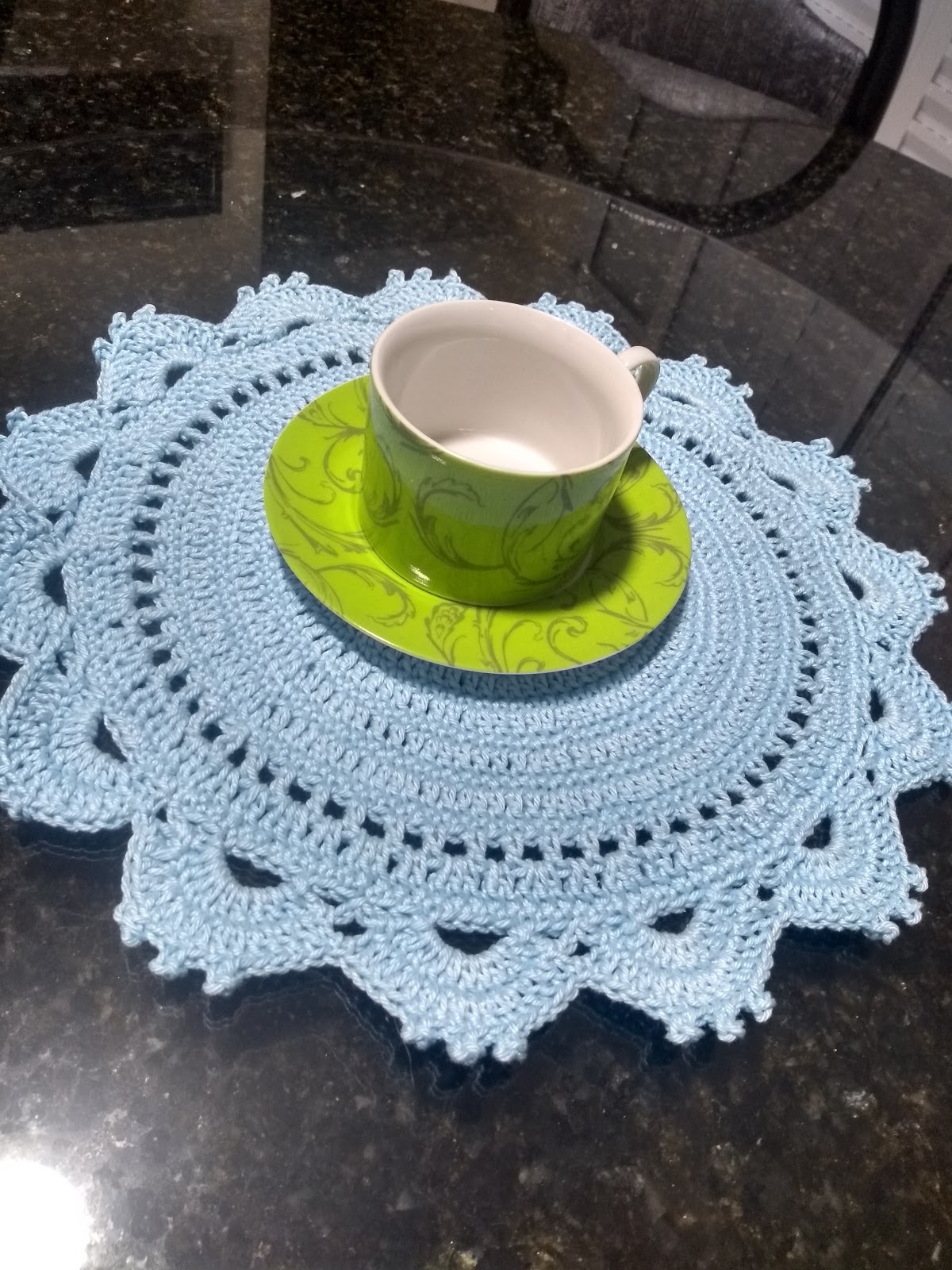 andrea croche handmade: Sousplat de crochê passo a passo