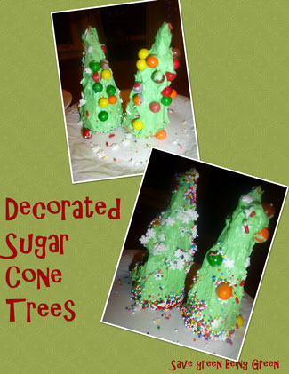 Sugar Cone Christmas Trees