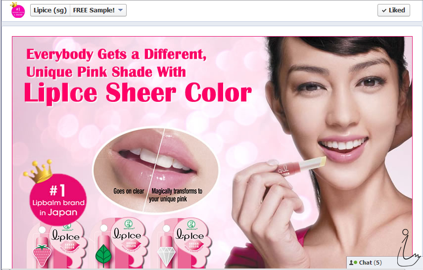 The Swanple: Free Sample: LipIce Sheer Color