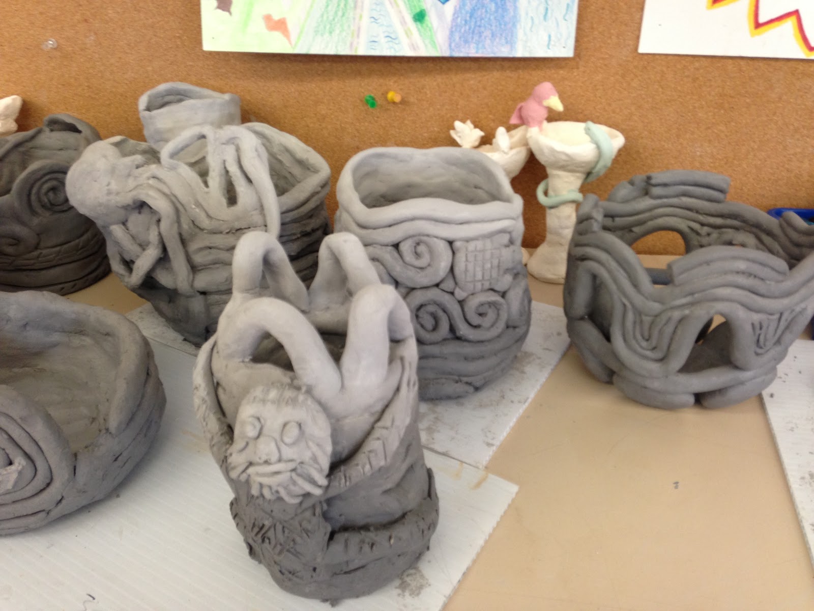 TCDS Art Department : 8th Grade Coil Pots
