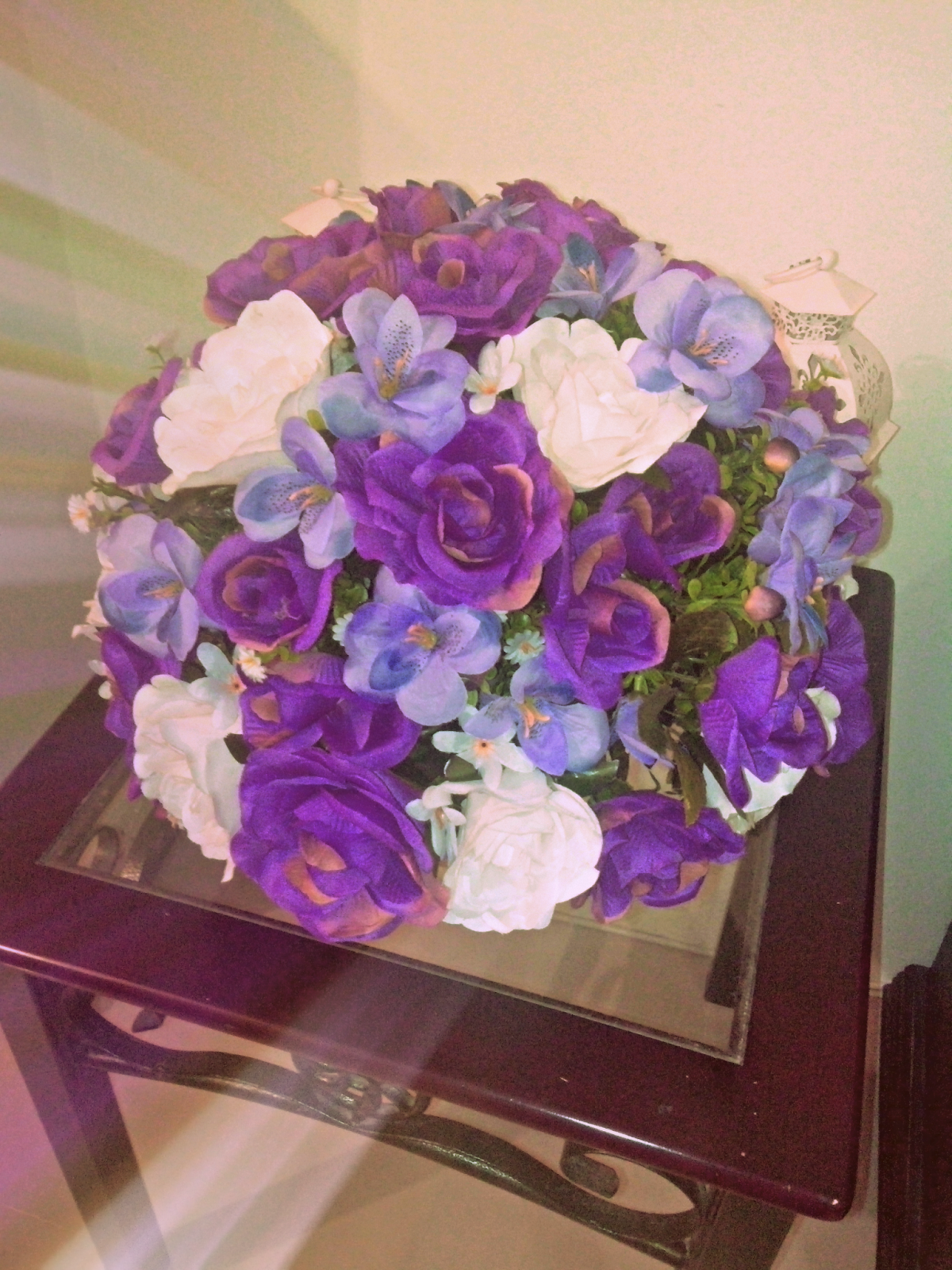 .: gubahan bunga style bulatan