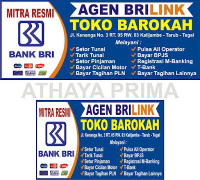 Jasa Desain dan Cetak Banner BRI Link - Athaya Prima
