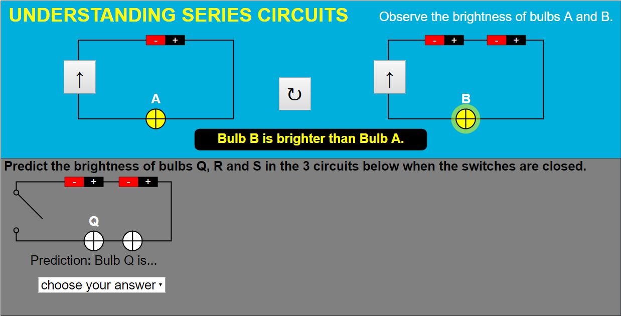 💡understanding Series Circuits Javascript Simulation Applet Html5