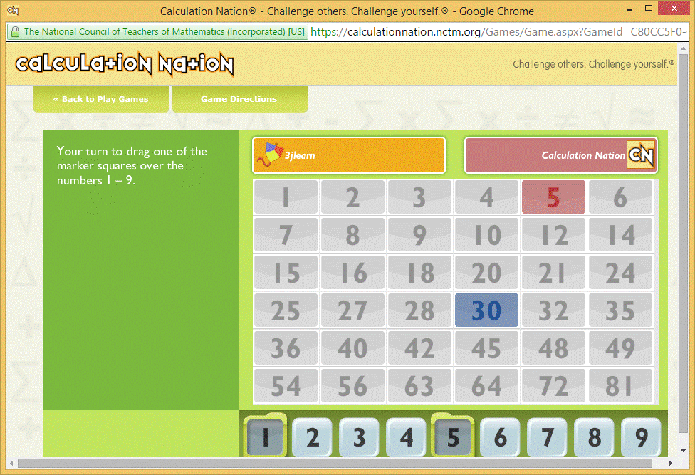 Three J's Learning: Times square variations (math games classes)
