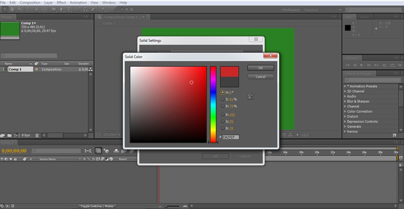 Cara Mengganti Warna Solid Di After Effect | Ide Perpaduan Warna