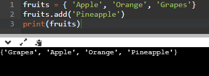 Geek4Tutorial.com: Sets in python