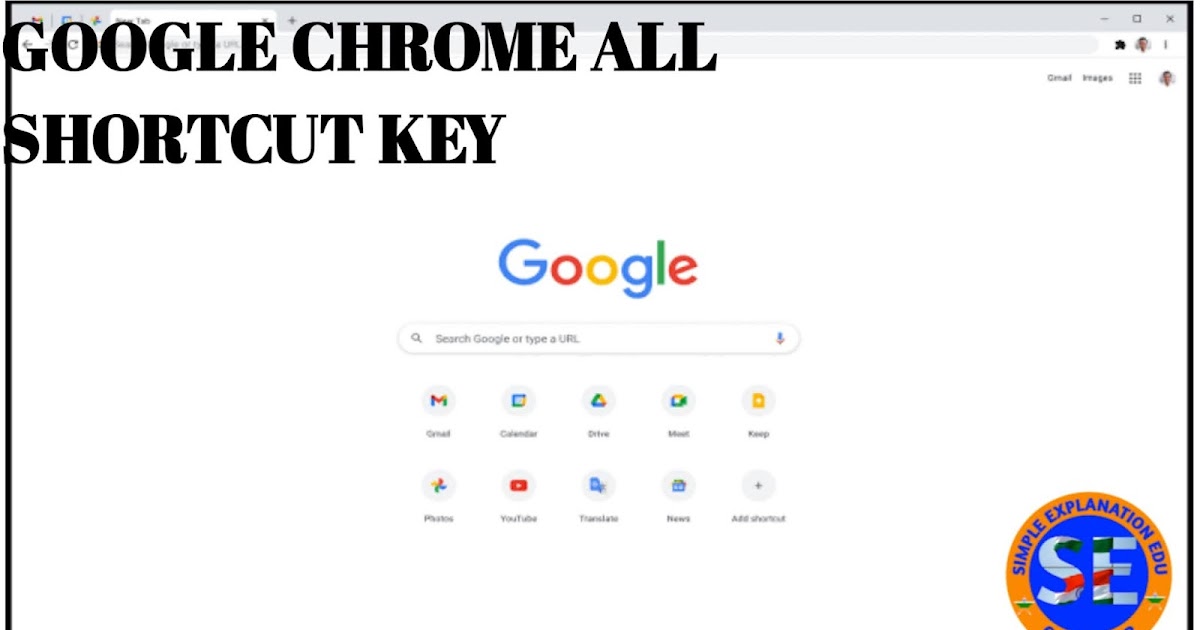 Computer All Shortcut Keys (Google Chrome)