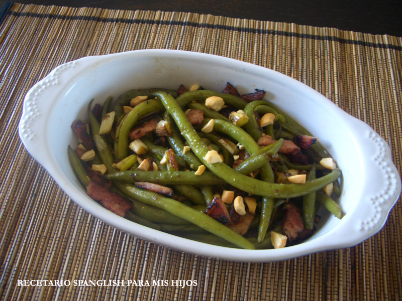 Recetario Spanglish para mis hijos: Chauchas (judías verdes, green ...