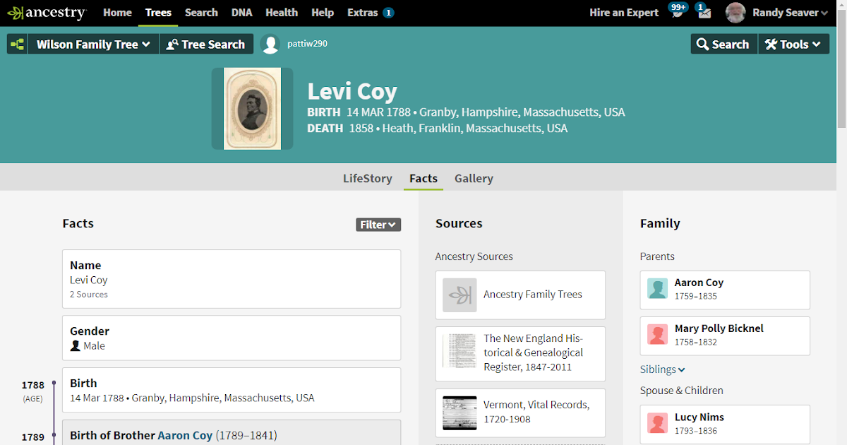 Genea-Musings: What Is the Maiden Name of Ann (--?--) Seaver (1807 ...