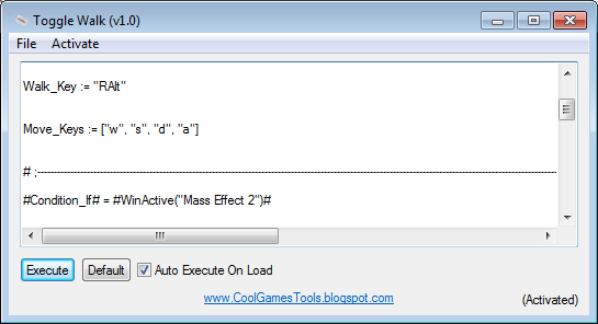Cool Games Tools: Toggle Walk