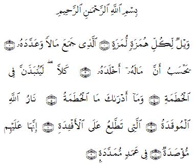 Hello All: Surat al humazah beserta arti