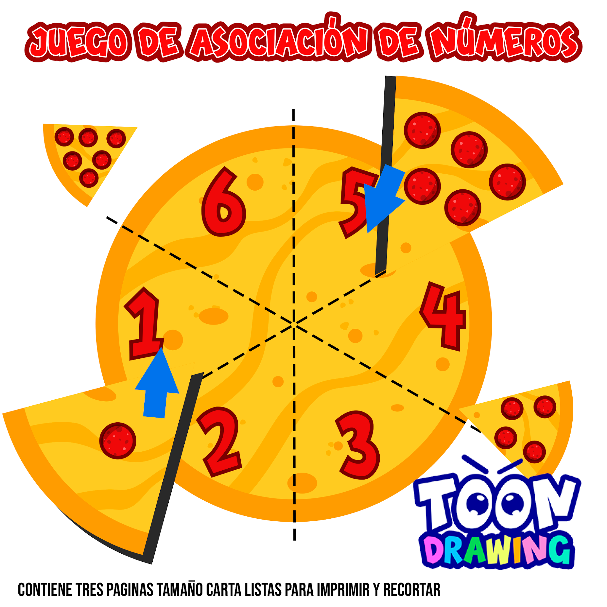MATERIAL DIDÁCTICO ASOCIACIÓN DE NUMEROS