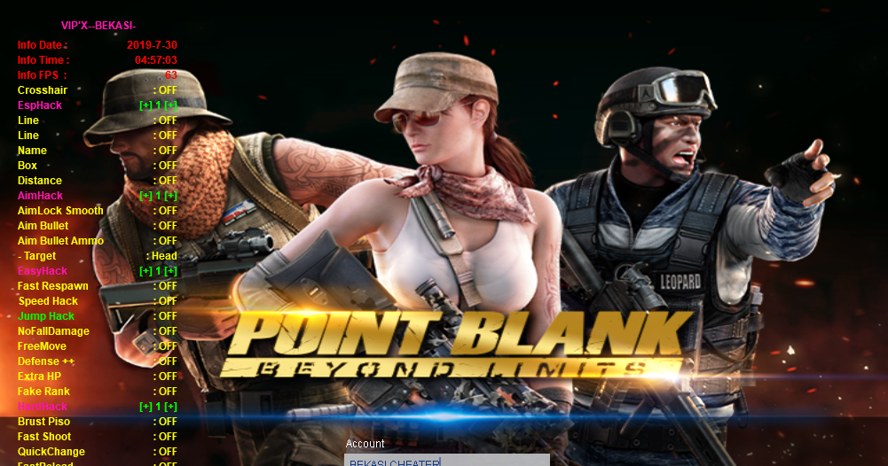 CHEAT POINT BLANK 03 AGUSTUS 2019 | | VIP X BEKASI - DEPOK CHEATER INDONESIA