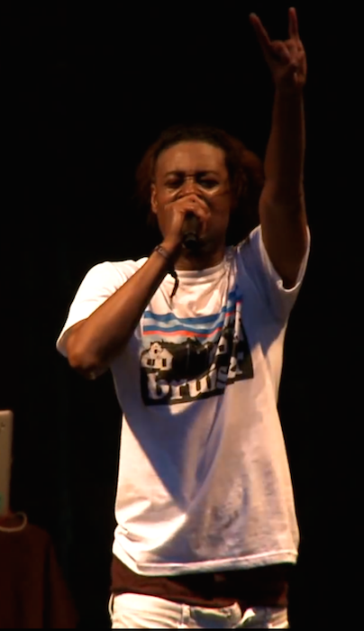 Celeb Saggers: Danny Brown Sagging with His Top Button Undone