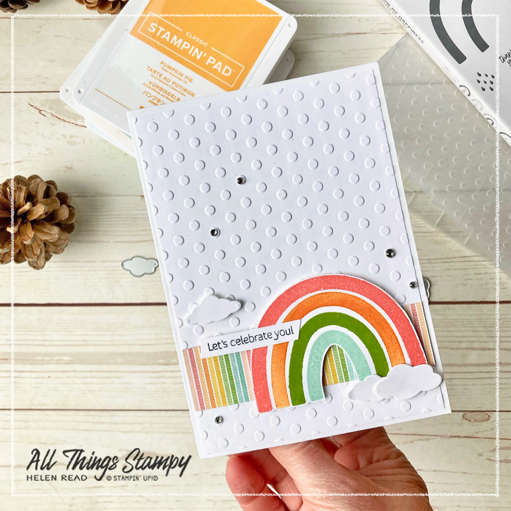 All Things Stampy: Sneak peek: Five cards with the Rainbow of Happiness ...