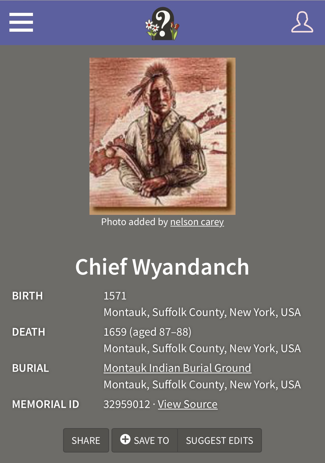 Michelle Martine Merrill's Picture of the Day: Grand Sachem “Wise ...